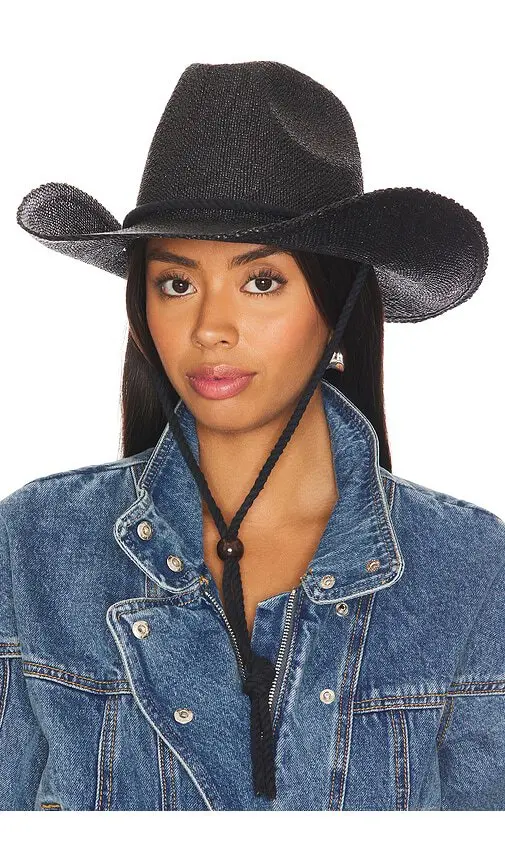 Brixton Austin Straw Cowboy In Black - 35% Off | Editorialist display picture 1
