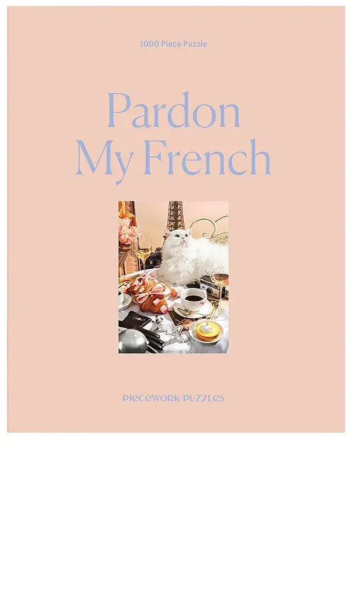 PIECEWORK Pardon My French 1000 Piece Puzzle In Pink