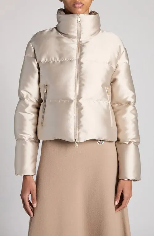 Moncler Bonnelles Down Puffer Jacket - Beige