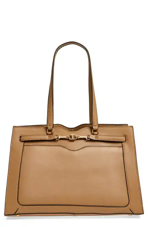 Sam Edelman Loraine Leather Box Tote In Taupe 55% Off Editorialist