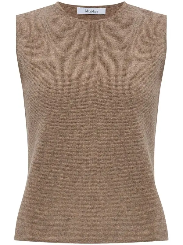 Max Mara Sleeveless Knitted Top