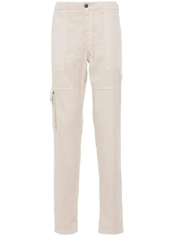 Eleventy Tapered-leg Cargo Trousers - Neutrals