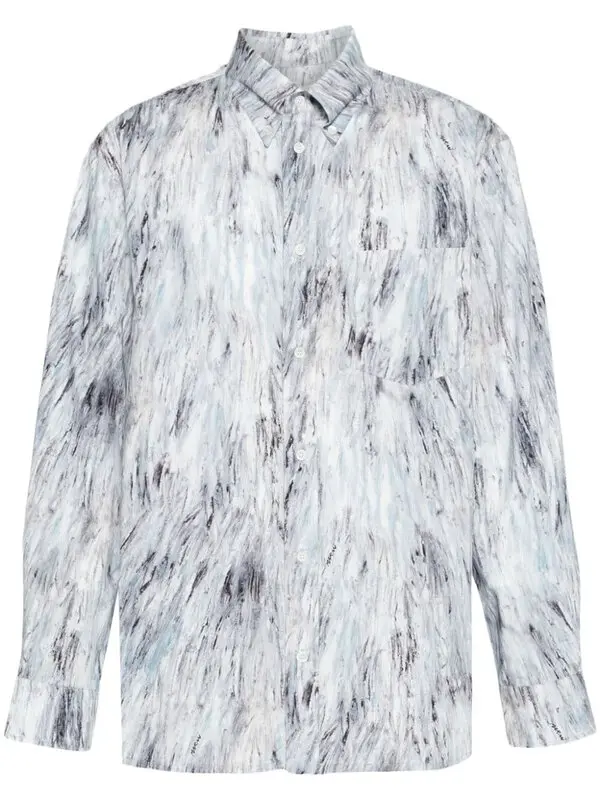 Marni Fuzzy Crayon Shirt - Blue
