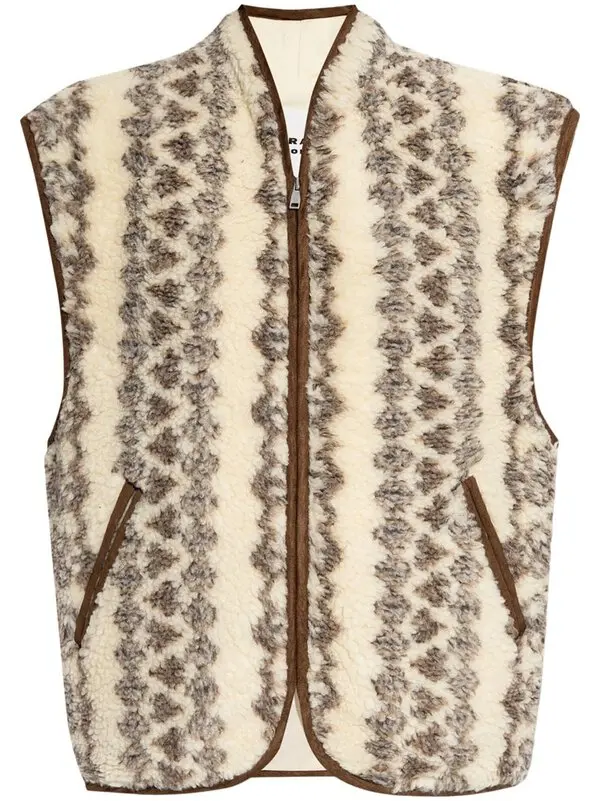 MARANT ETOILE Maximilia Gilet - Neutrals