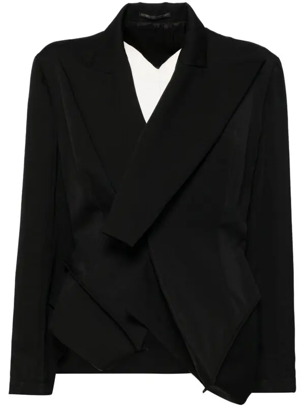 Yohji Yamamoto Asymmetric Wool Blazer