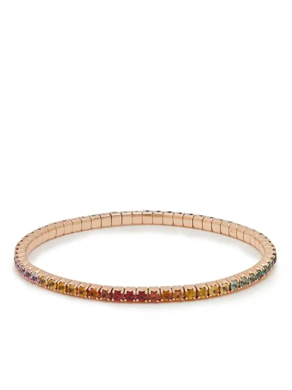 Jewels Aficionado 18kt Rose Gold Sapphire Bracelet In Pink 10