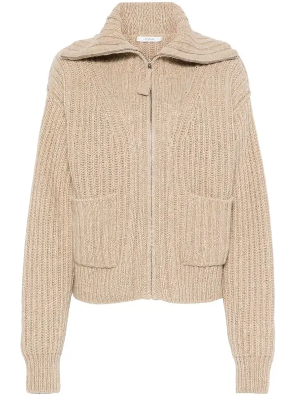 LEMAIRE Yak-alpaca Wool-blend Trucker Cardigan - Brown