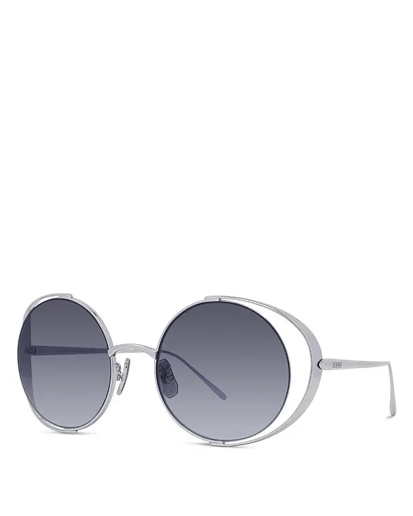 Loewe Signature Round Sunglasses - Silver