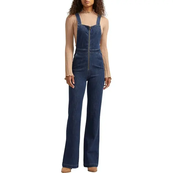 SILVER JEANS CO. Denim Flared Overalls