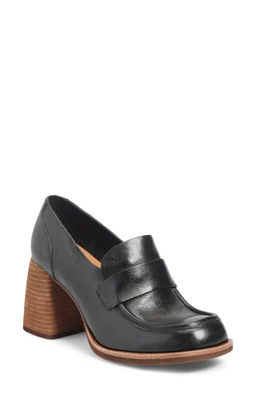 KORK-EASE® Aston Loafer Pump - Black Leather