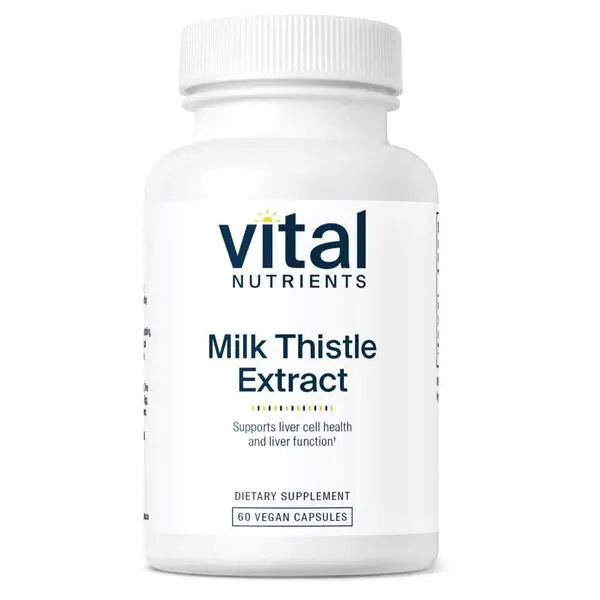 VITAL NUTRIENTS Milk Thistle Extract 250mg 60 Capsules