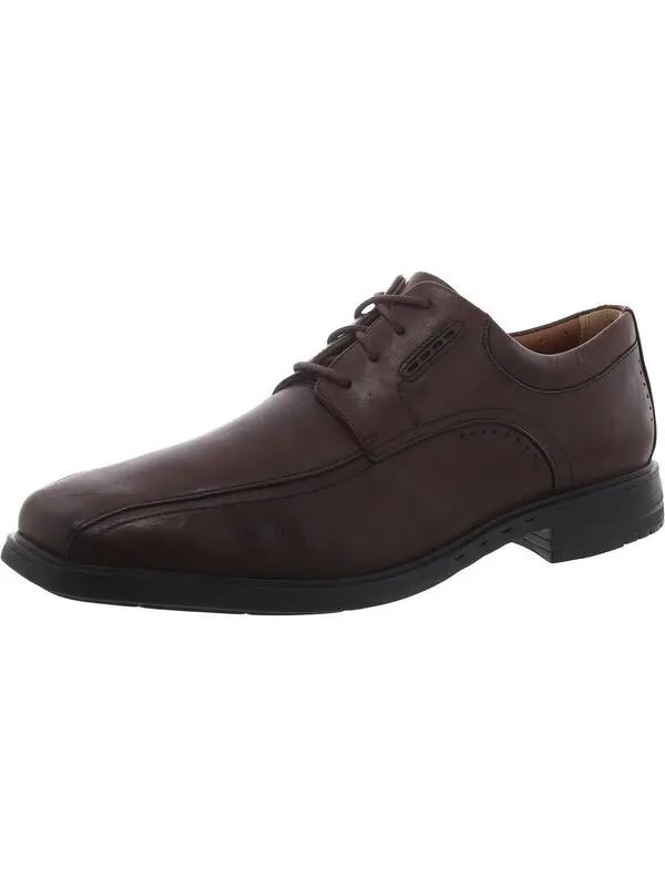 Zapatos Clarks Hombres Clark Men's Un Kenneth Way Lace Up Dress Shoe Oxford Brown Leather Shoes Sale