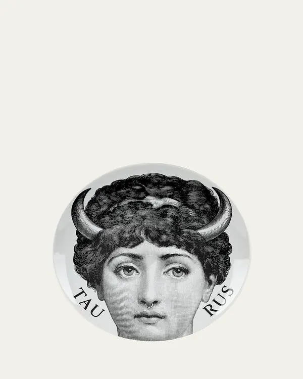 FORNASETTI Tema E Variazioni N.349 Wall Plate - Blackwhite