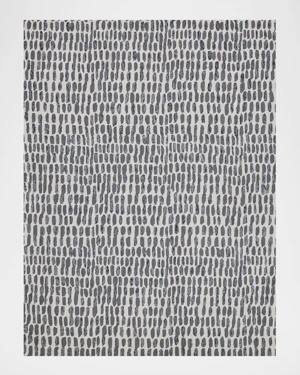 EXQUISITE RUGS Ink Blot Hand-tufted Black & Gray Rug, 12' X 15 - Black, Gray