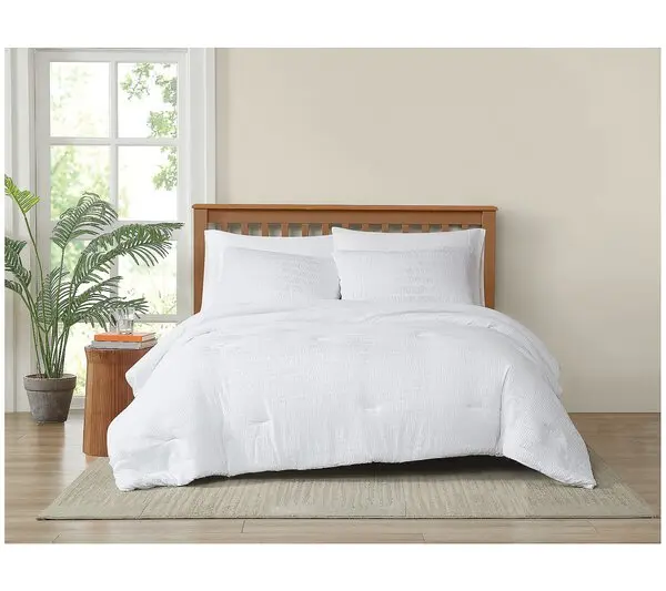TRULY SOFT Crinkle Garment Wash Twin/twin Xl 2p C Comforter Set