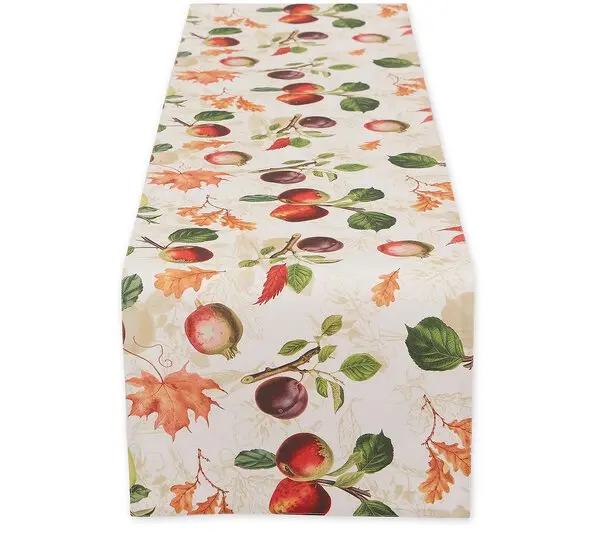DESIGN IMPORTS Orchard Botanical Printed Table Runner 14'x72