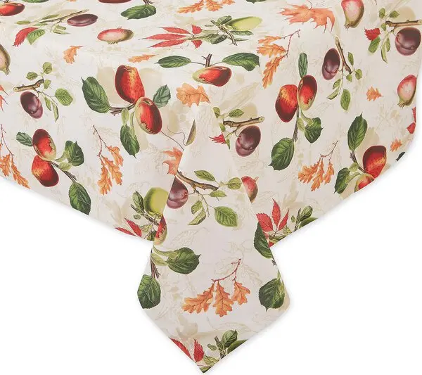 DESIGN IMPORTS Orchard Botanical Printed Tablec Loth 52' X 52