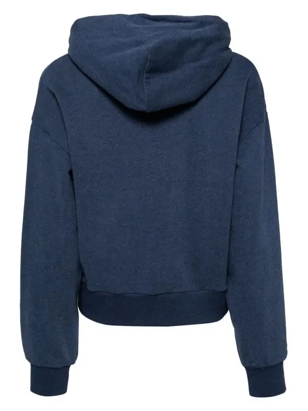 CHOCOOLATE Heart-appliqué Cropped Hoodie