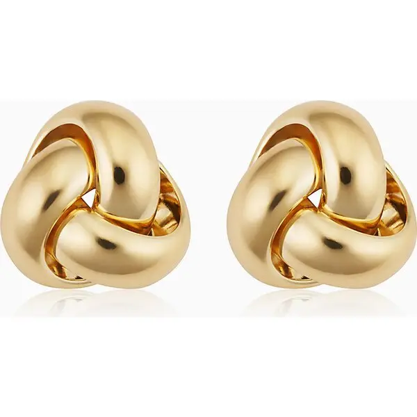 ORADINA 18k Knotted Stud Earrings