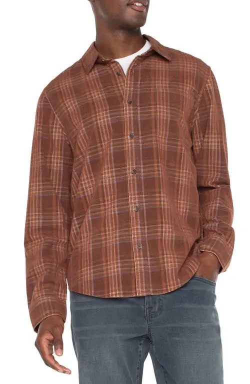 LIVERPOOL Plaid Corduroy Button-up Shirt