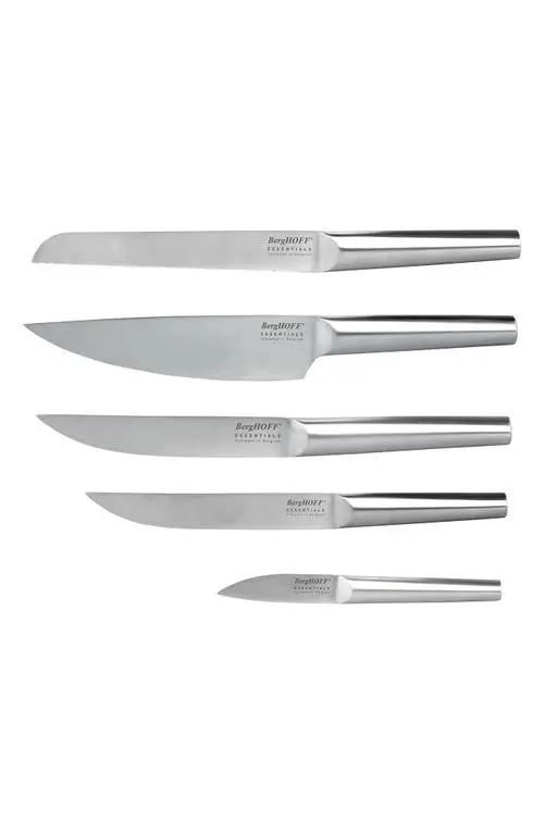 BERGHOFF International Eclipse 6-piece Stainless Steel Knife Block Set