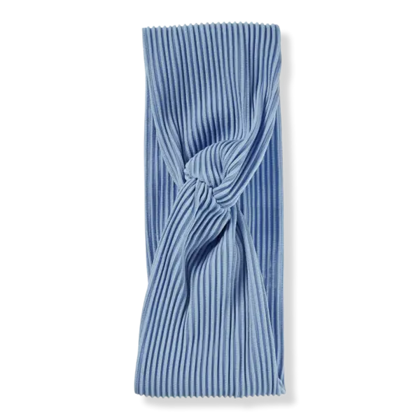 SCUNCI Ribbed Knot-top Headwrap