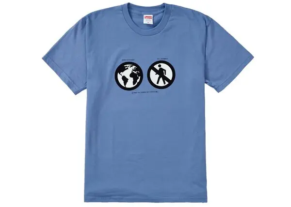 Supreme Save The Planet Tee Shirt - Slate
