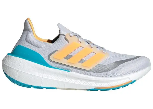 Adidas Ultra Boost Light Sneakers - Dash Grey/flash Orange/lucid Cyan