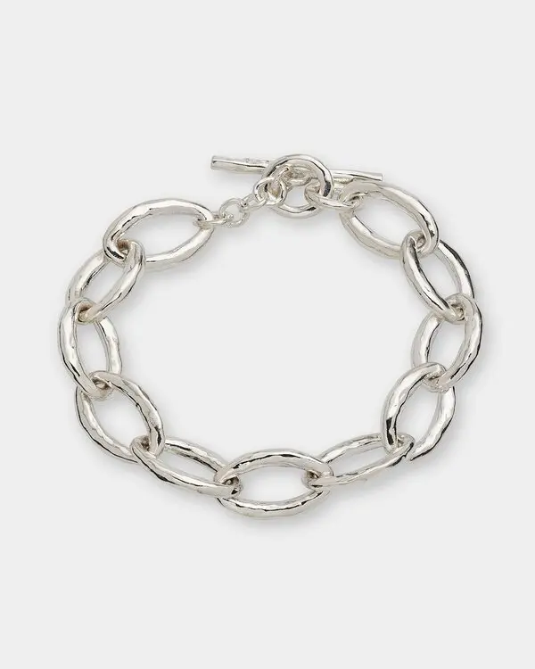 Ippolita Sterling Mini Hammered Bastille Link Bracelet