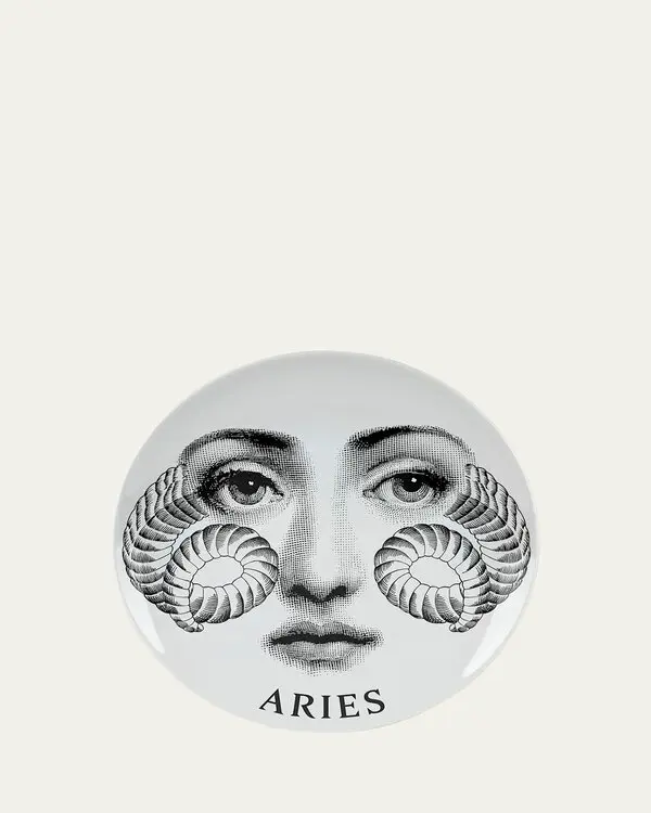 FORNASETTI Tema E Variazioni N.348 Wall Plate - Blackwhite