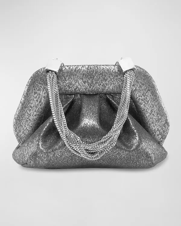 THEMOIRE Gea Palma Metallic Clutch