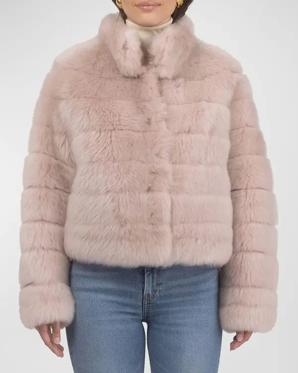 Gorski Reversible Merinillo Lamb Shearling Jacket - Blush
