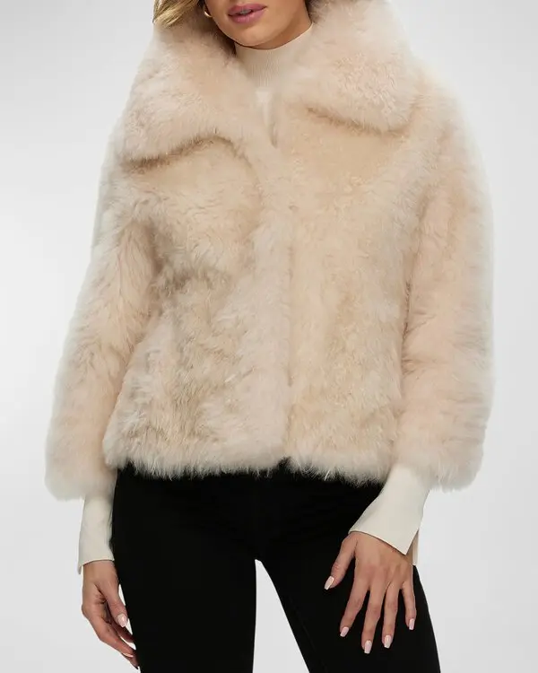 Gorski Cashmere Goat Jacket - Light Beige