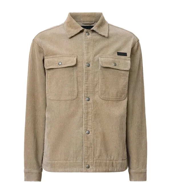 All Saints Corduroy Castleford Overshirt - Brown
