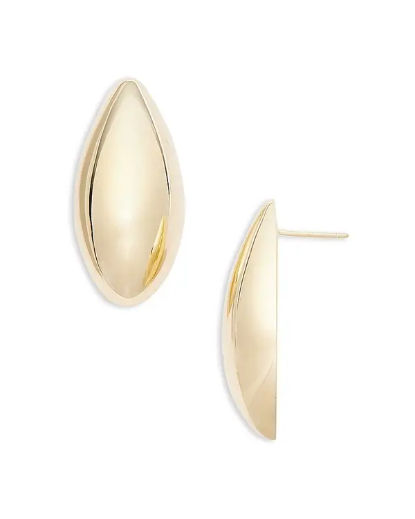 Jennifer Zeuner Jewelry Dax Polished Pear Drop Earrings - Gold