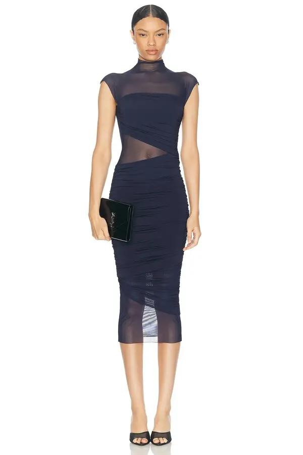 SEROYA Tabitha Midi Dress - Sapphire