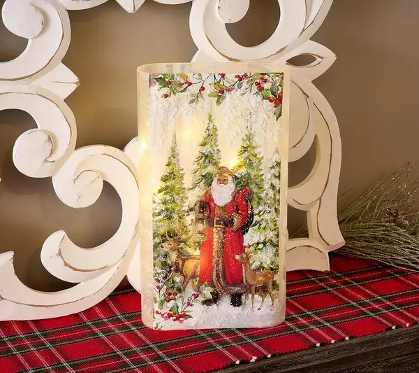 VALERIE PARR HILL 12' Illuminated Slim Glass Accent With Scene Valerie