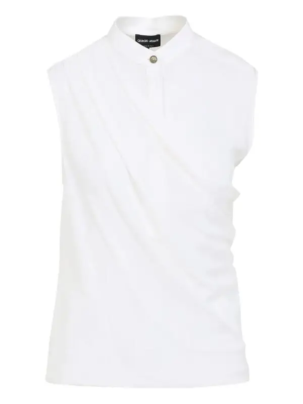 Giorgio Armani Silk Shirt - Blue