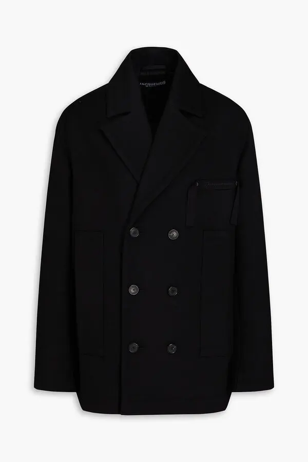 Jacquemus Double-breasted Wool-twill Pea Coat