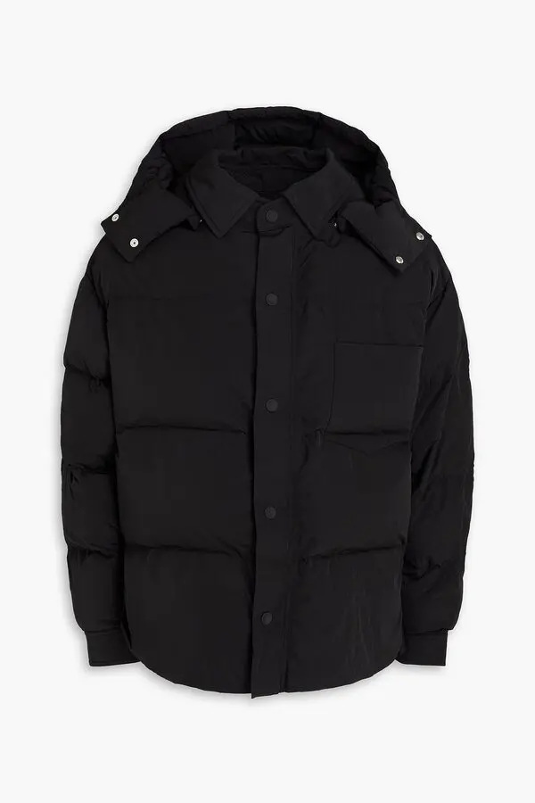 Jacquemus Quilted Shell Hooded Jacket - Black