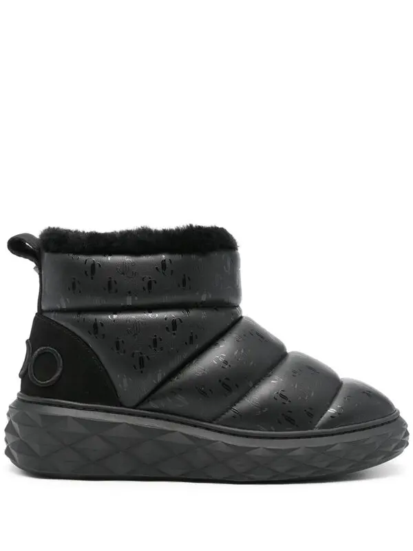 JIMMY CHOO Padded Ankle Boots - V Black Mix
