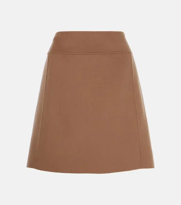 Max Mara Wool Mini Skirt - Beige