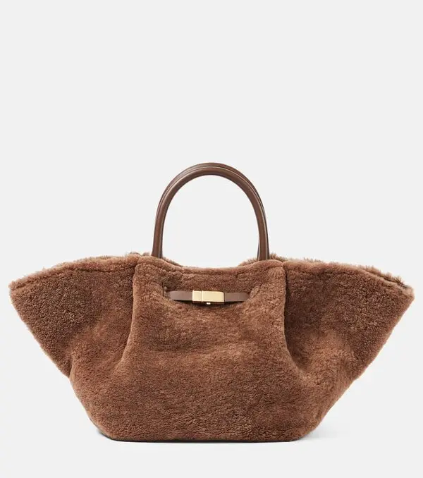 DEMELLIER New York Midi Shearling Tote Bag