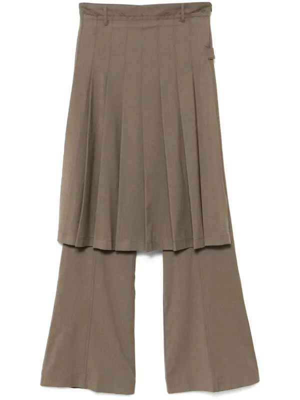 Rokh Pleated Layered Trousers