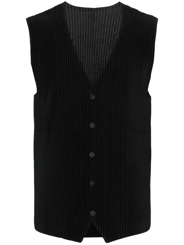 Issey Miyake Plissé Vest - Black