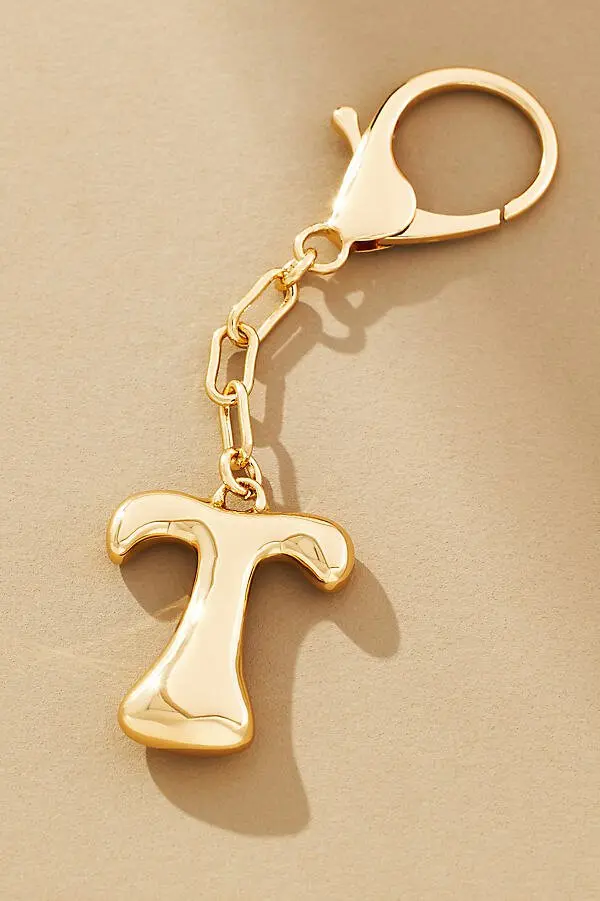 Anthropologie Bubbl Lttr Monogram Bag Charm - T