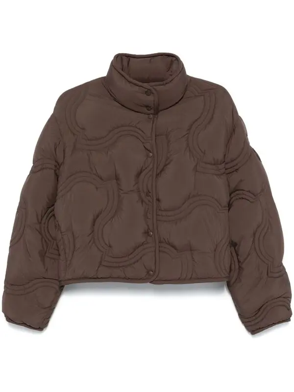 Moncler Beryl Puffer Jacket - Brown