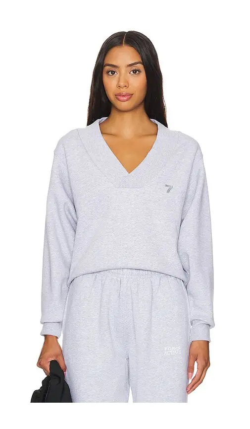7 DAYS ACTIVE Organic V-neck Jumper