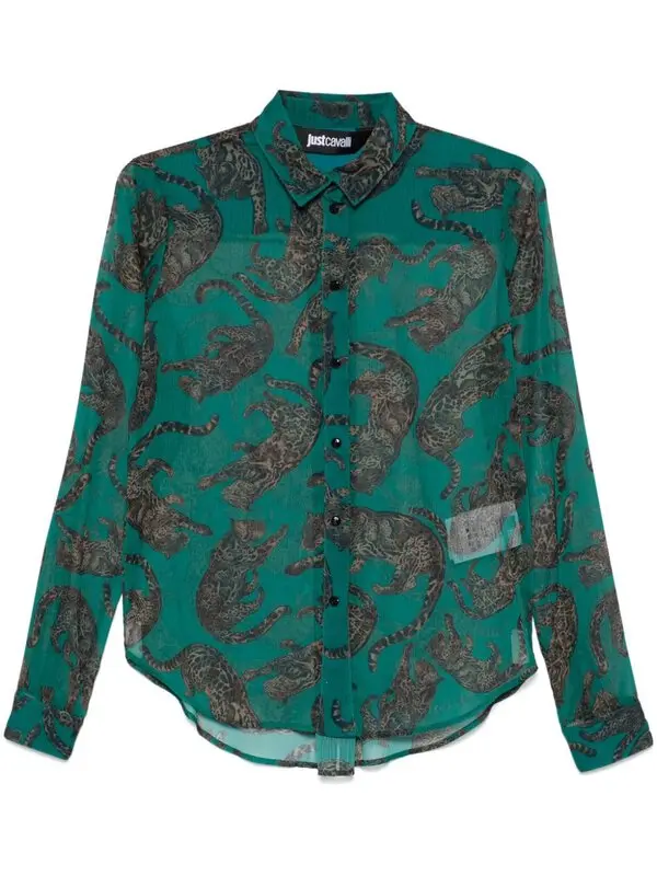 Just Cavalli Leopard-print Shirt