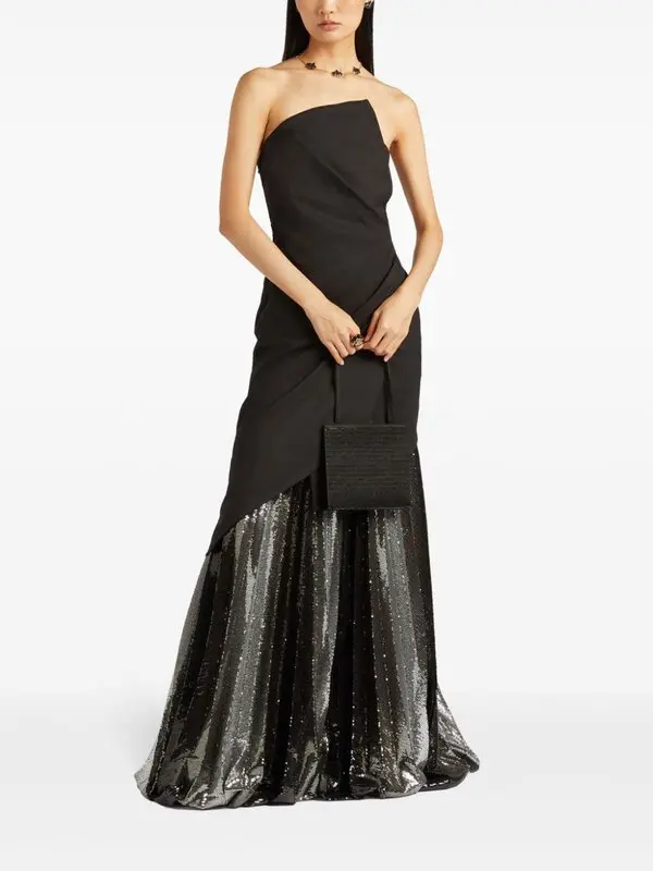 GENNY Layered-design Maxi Dress